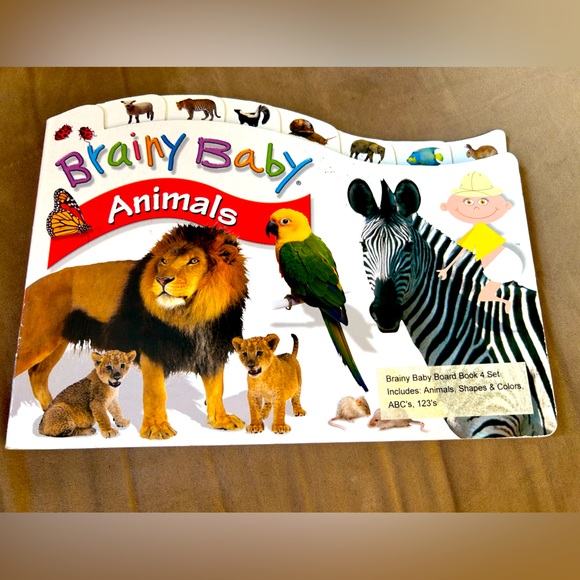 The Brainy Baby Co | Other | Brainy Baby Animals Board Book By Edith ...